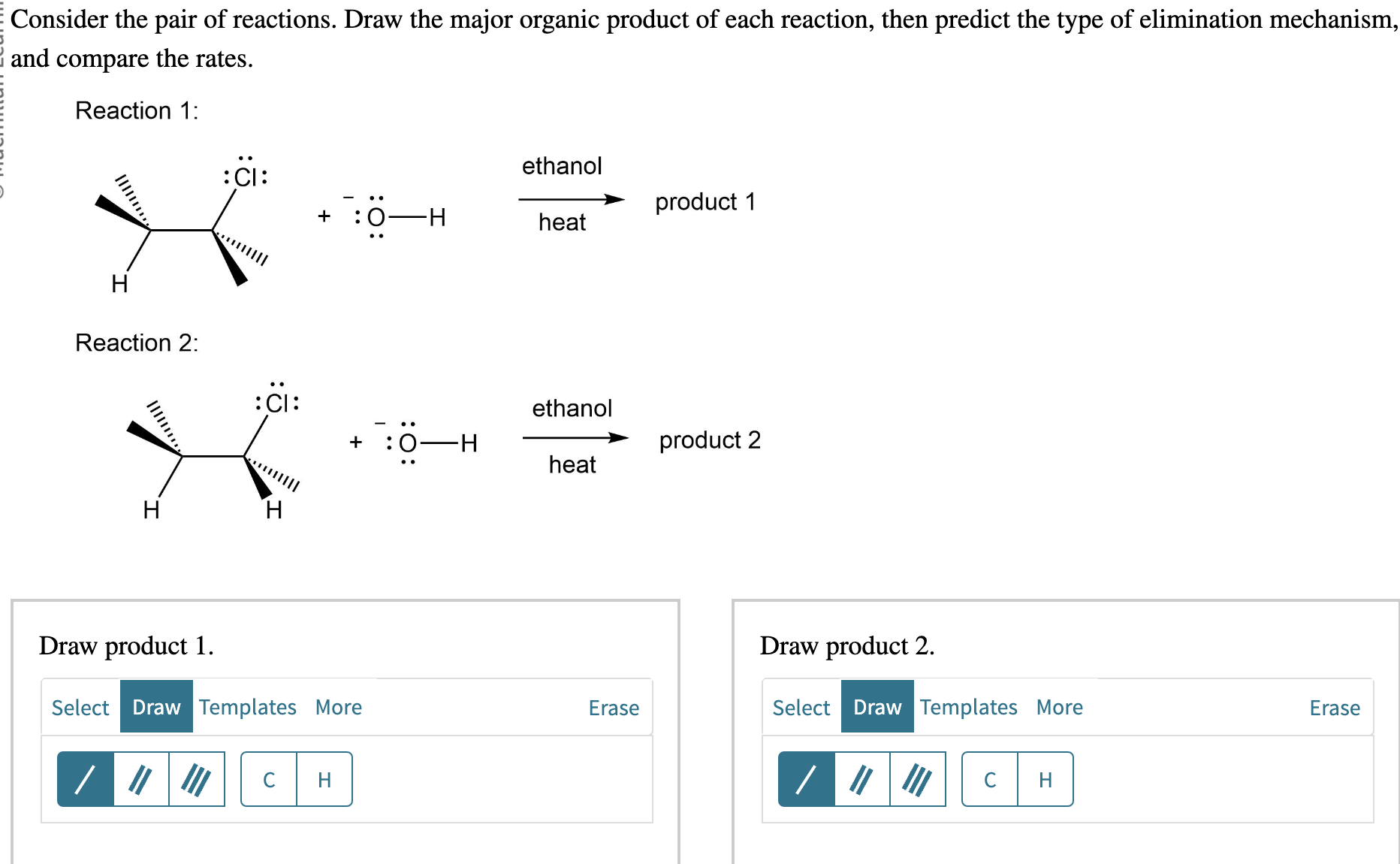 Solved draw the major organic product of each reaction | Chegg.com