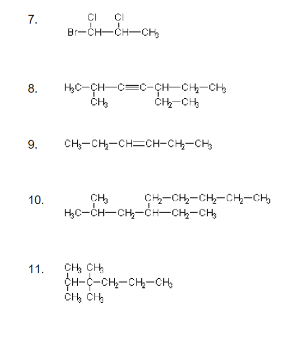 Name these using IUPAC rules | Chegg.com
