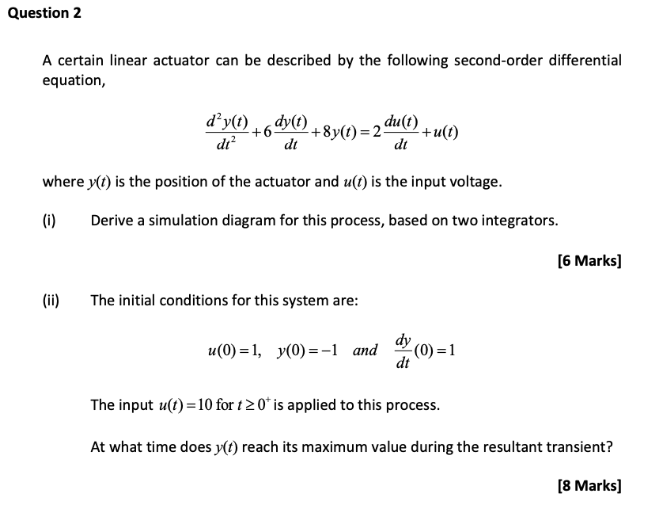 Solved Just part two pleaseQuestion 2A certain linear | Chegg.com