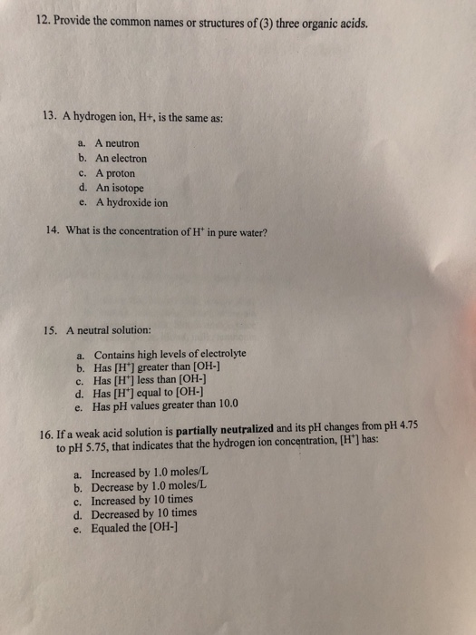 Solved Write a description of a buffer solution and provide | Chegg.com