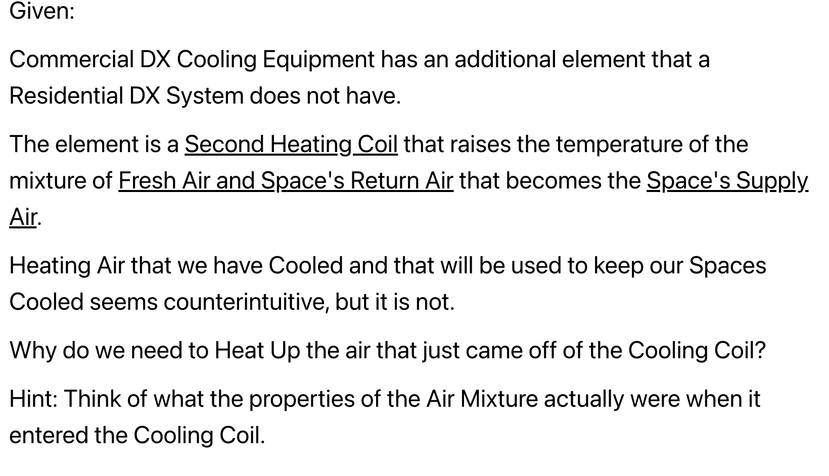 Solved Commercial DX Cooling Equipment has an additional | Chegg.com