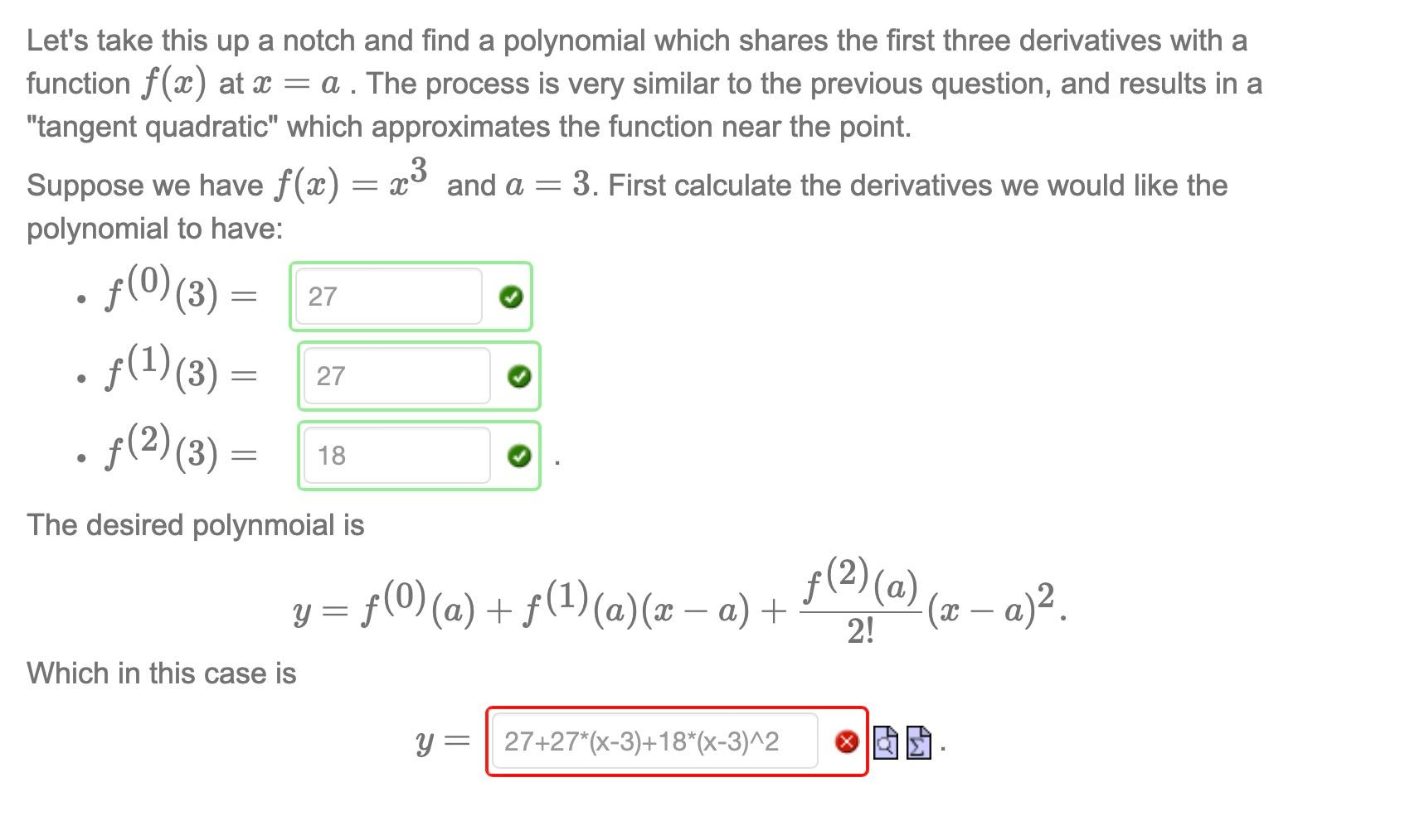 Solved Let's take this up a notch and find a polynomial | Chegg.com