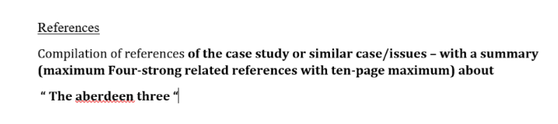References Compilation of references of the case | Chegg.com