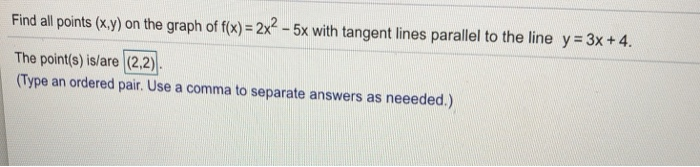 Solved Find all points (x,y) on the graph of f(x)= 2x2-5x | Chegg.com