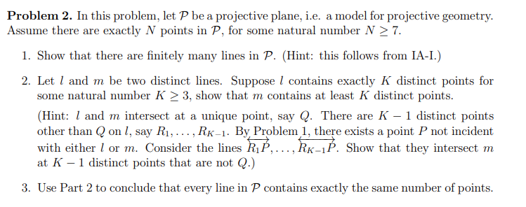 Solved Problem 2. In this problem, let P be a projective | Chegg.com