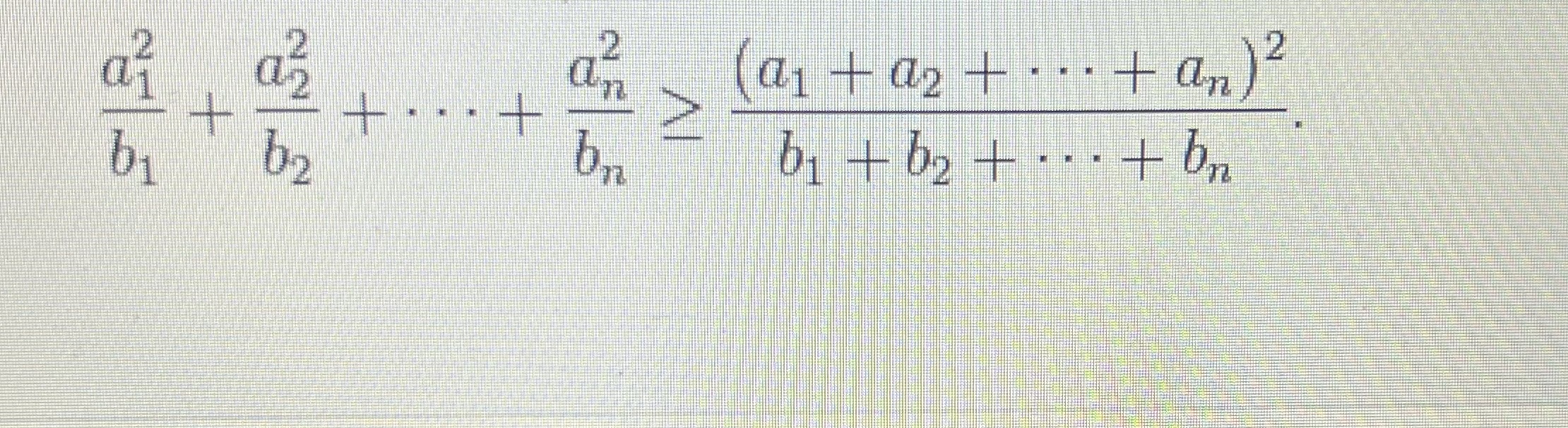 Solved Let a1 ,a2,….,an be real numbers and let b1,b2,….,bn | Chegg.com