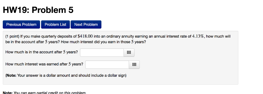 Solved HW19: Problem 5 Previous Problem Problem List Next | Chegg.com