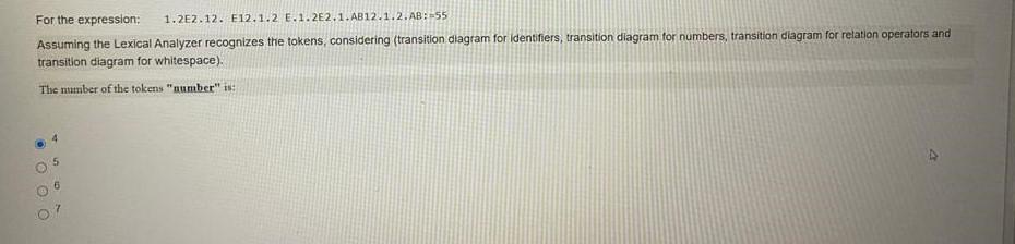 Solved For the expression: 1.2E2.12. | Chegg.com