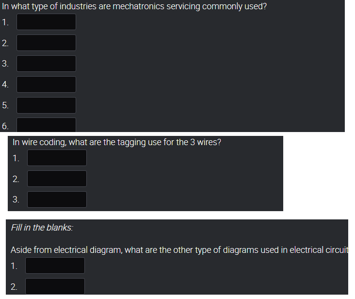 Solved In wire coding, what are the tagging use for the 3 | Chegg.com