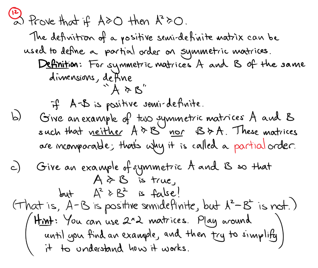 Solved Prove that if Aro then A²20 The definition of a | Chegg.com