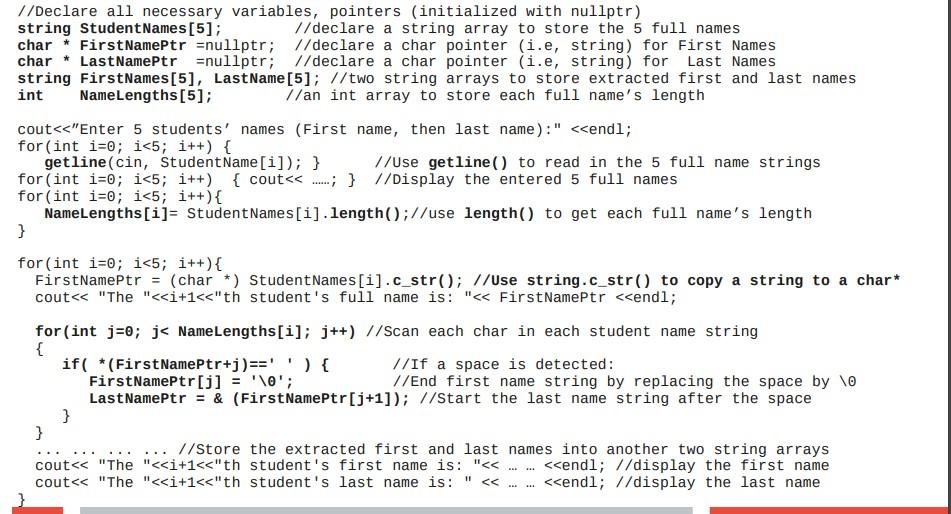 Solved Objectives - Extract First and Last Names from a Full | Chegg.com