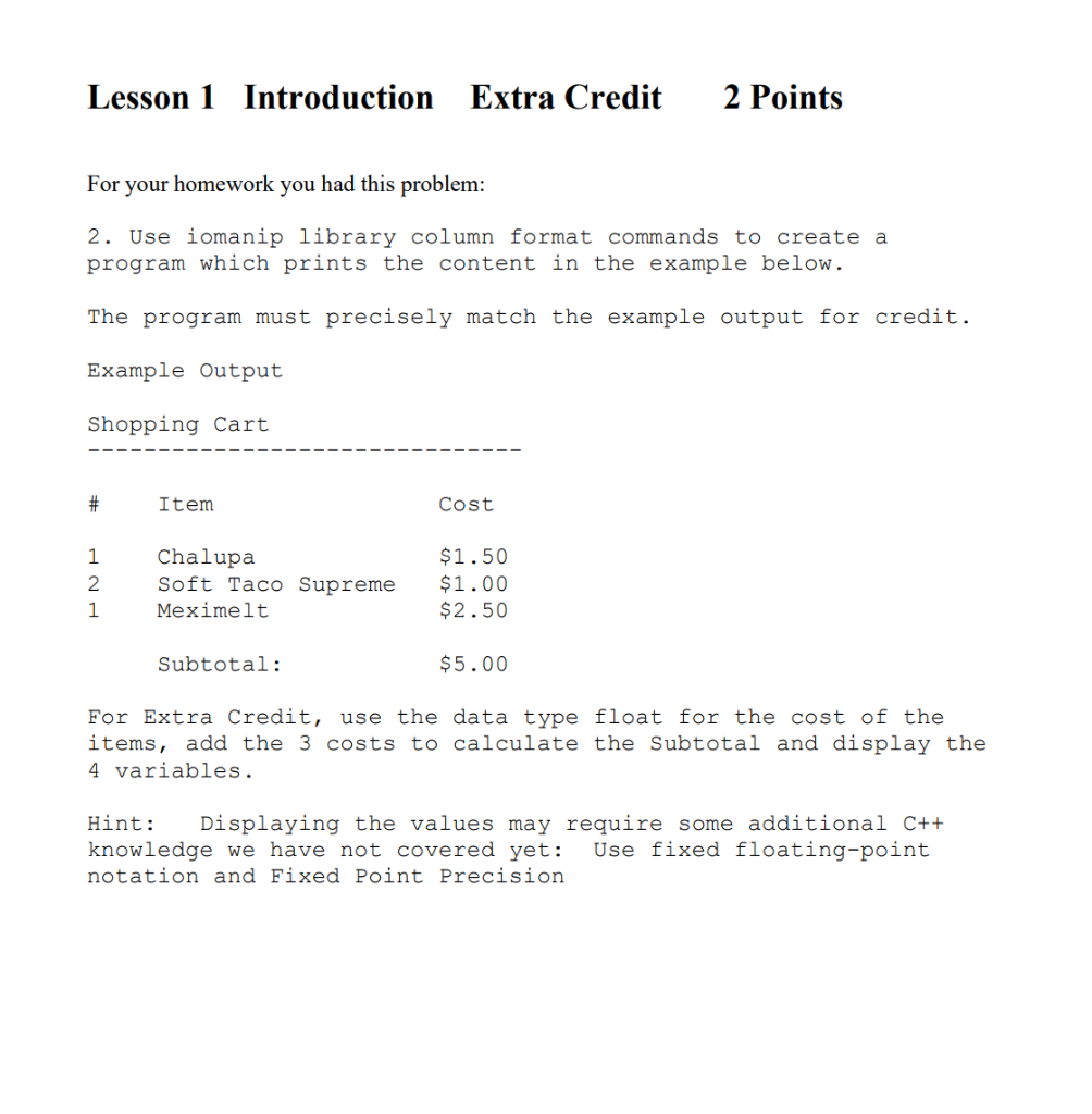 Solved For Your Homework You Had This Problem 2 Use