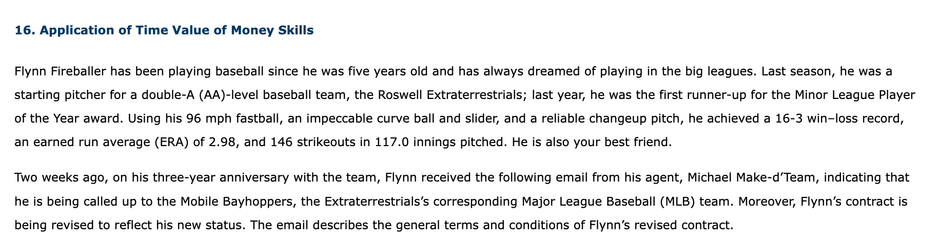 Solved Flynn is so excited! According to Michael, the | Chegg.com
