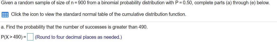 Solved Given a random sample of size of n = 900 from a | Chegg.com