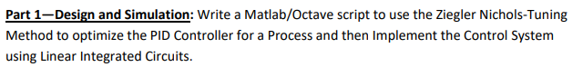 Solved Part 1-Design and Simulation: Write a Matlab/Octave | Chegg.com