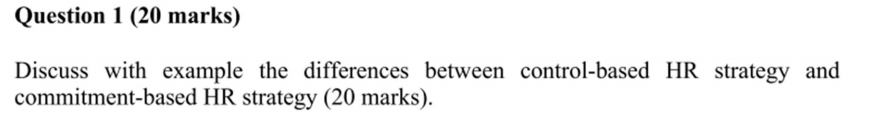 Solved Question 1 (20 marks) Discuss with example the | Chegg.com