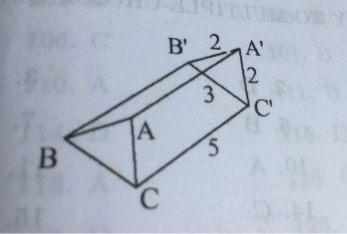 Solved 2 6. Consider a cardboard box in the shape of a prism | Chegg.com