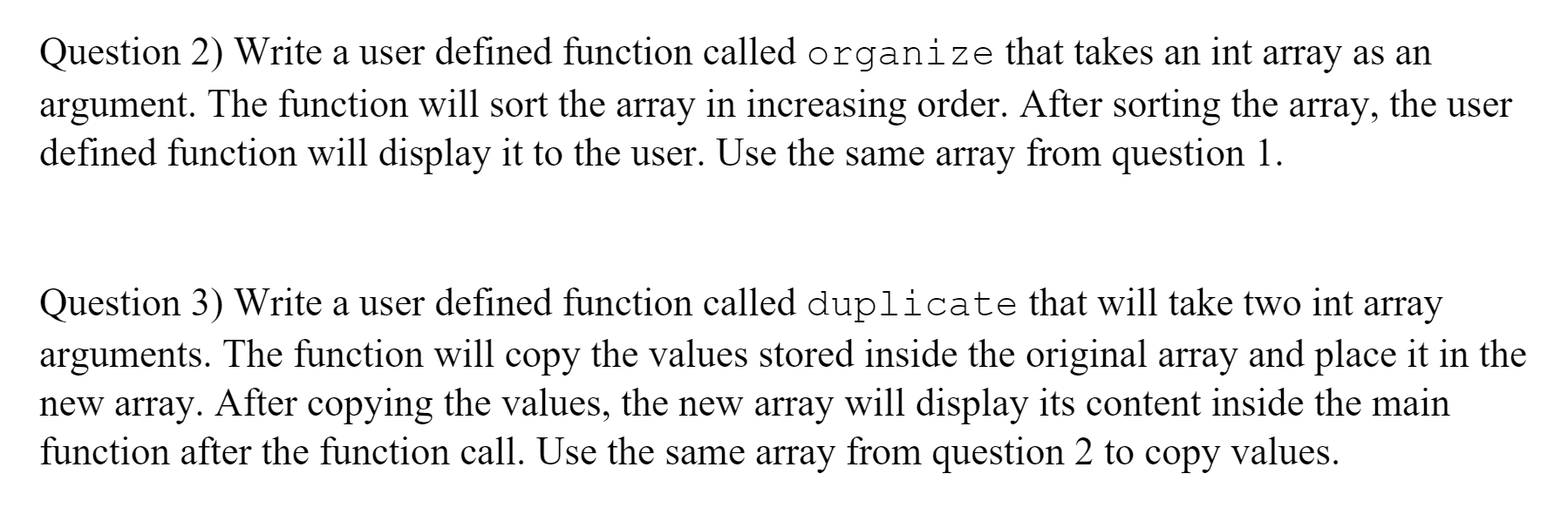 Solved C Programming Code From This Code Has To Be Used In