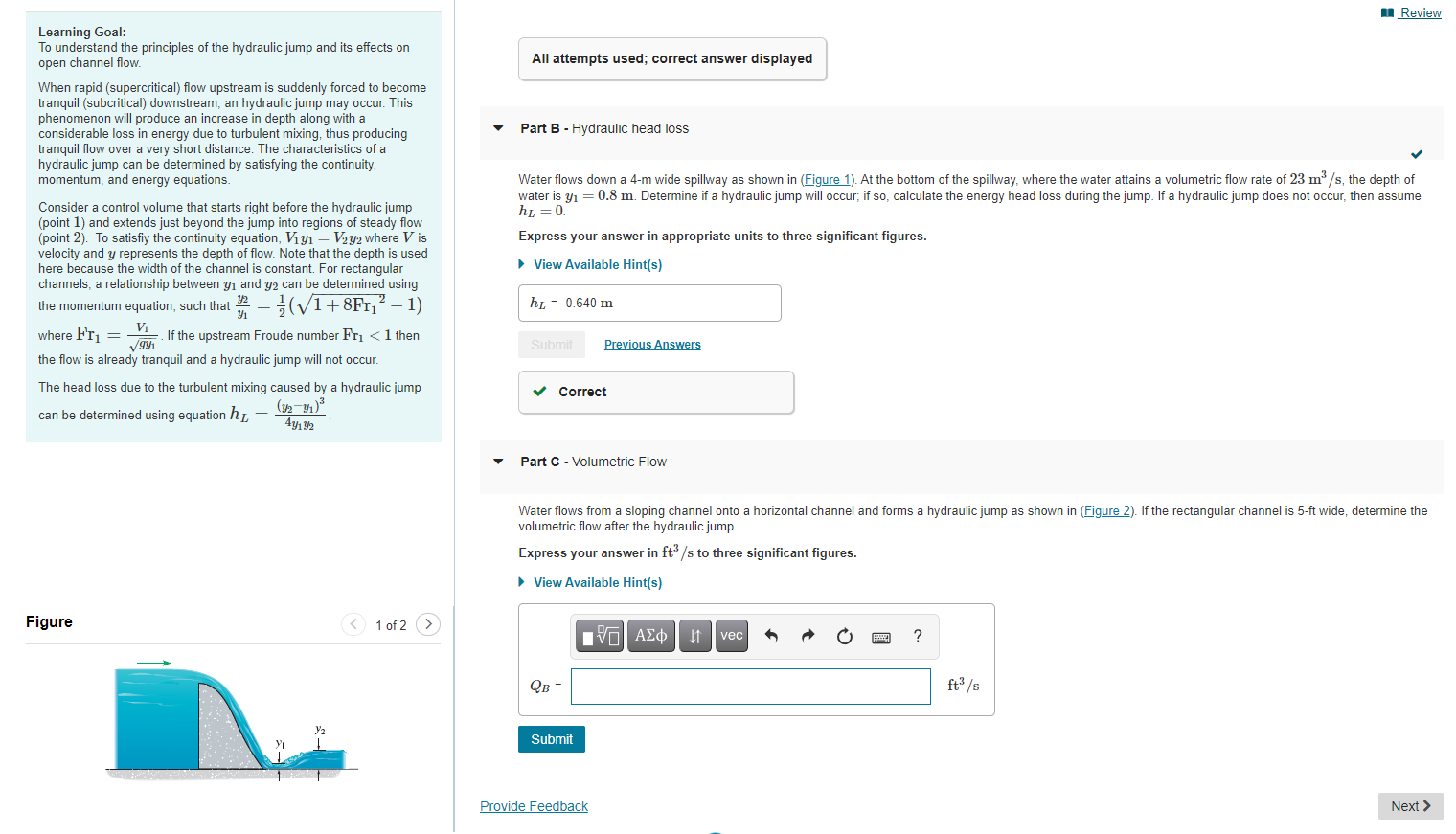 Solved u Review All attempts used; correct answer displayed | Chegg.com