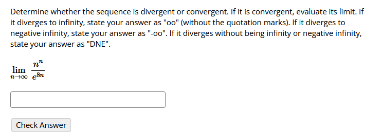 Solved Find the limit of the sequence whose terms are given | Chegg.com