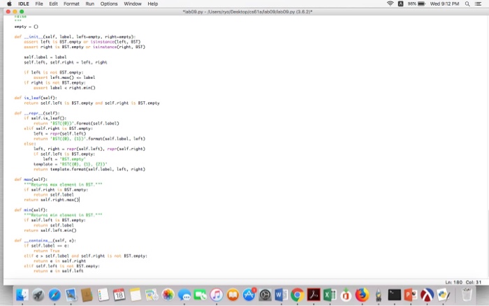 Solved ต่เ IDLE File Edit Format Run Options window Help | Chegg.com
