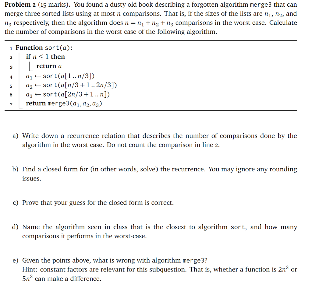 Solved Problem 2 (15 marks). You found a dusty old book | Chegg.com Solved Problem 2 (15 marks). You found a dusty old book | Chegg.com