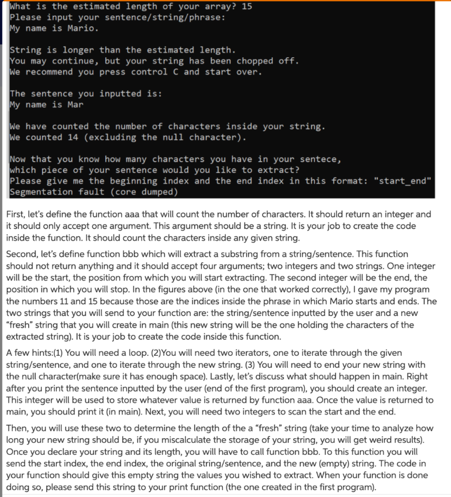 Solved Programing C Program 1 Create A Program With Two 1451