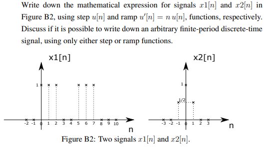 Solved Write down the mathematical expression for signals | Chegg.com