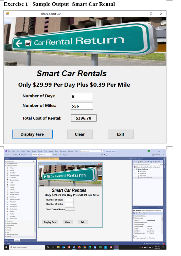 Solved Exercise 1 – Smart Car Rental (10 points) Create a | Chegg.com