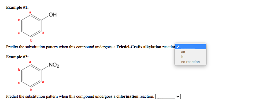 Solved Example #1: ОН Predict the substitution pattern when | Chegg.com