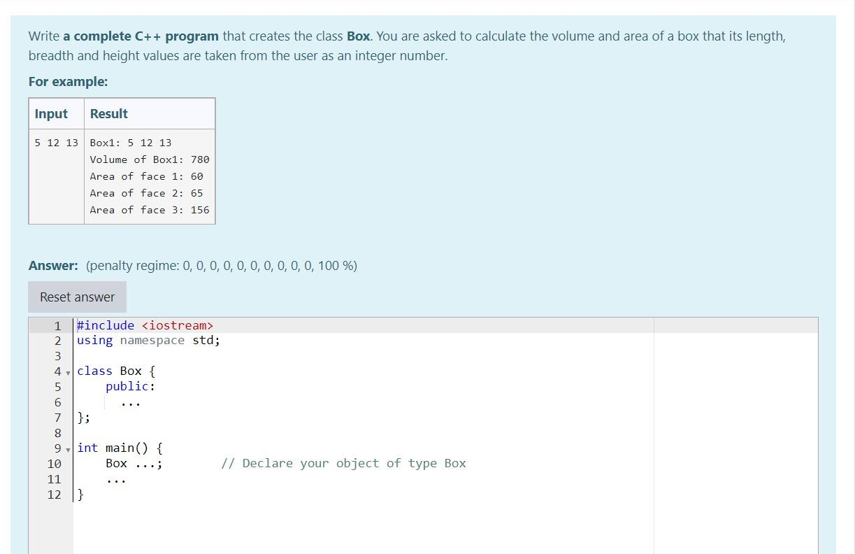 Solved Write a complete C++ program that creates the class | Chegg.com