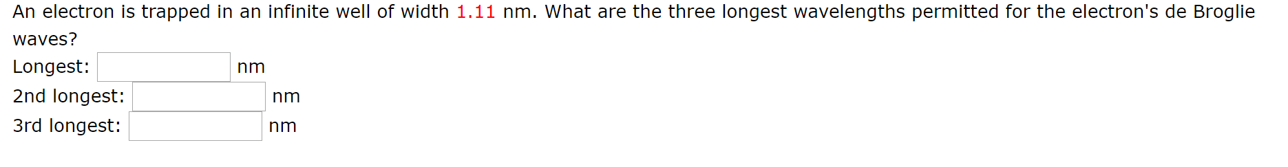 Solved An Electron Is Trapped In An Infinite Well Of Width