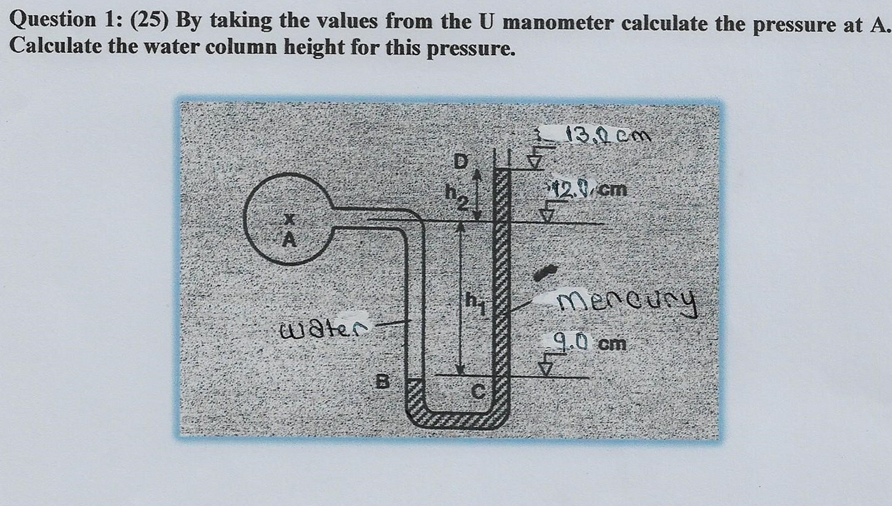 Solved Question 1: (25) By taking the values from the U | Chegg.com