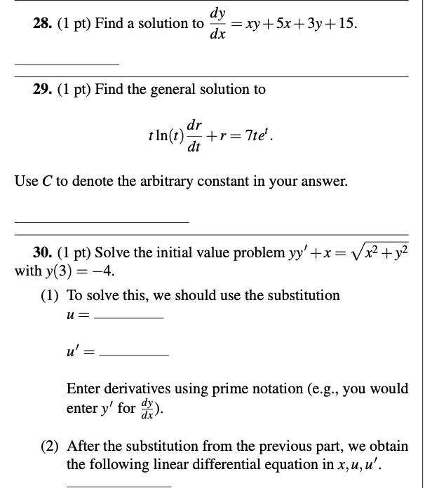 Solved Please solve each question and then answer. If you | Chegg.com