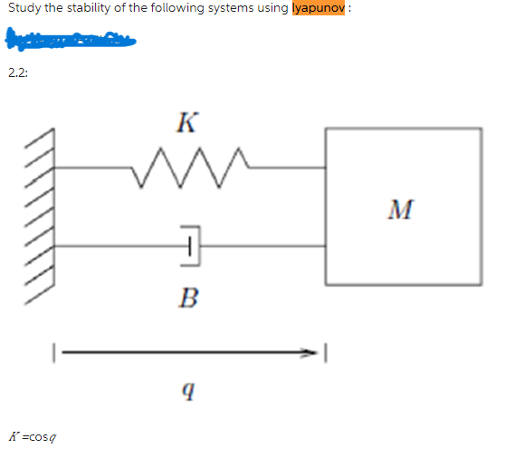 Solved Study the stability of the following systems using | Chegg.com