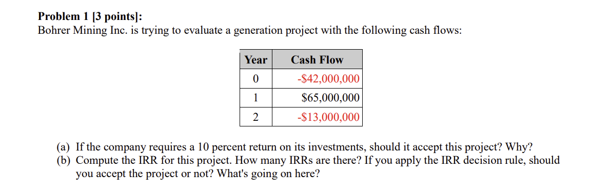 Solved PLEASE USE EXCEL AND SHOW FORMULA Problem 1 [ 3 | Chegg.com