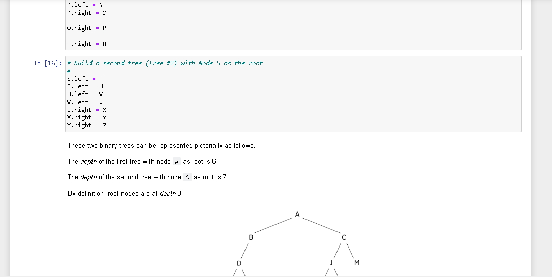 Solved RUN THE FOLLOWING CODE CELL to create class bt_node I | Chegg.com