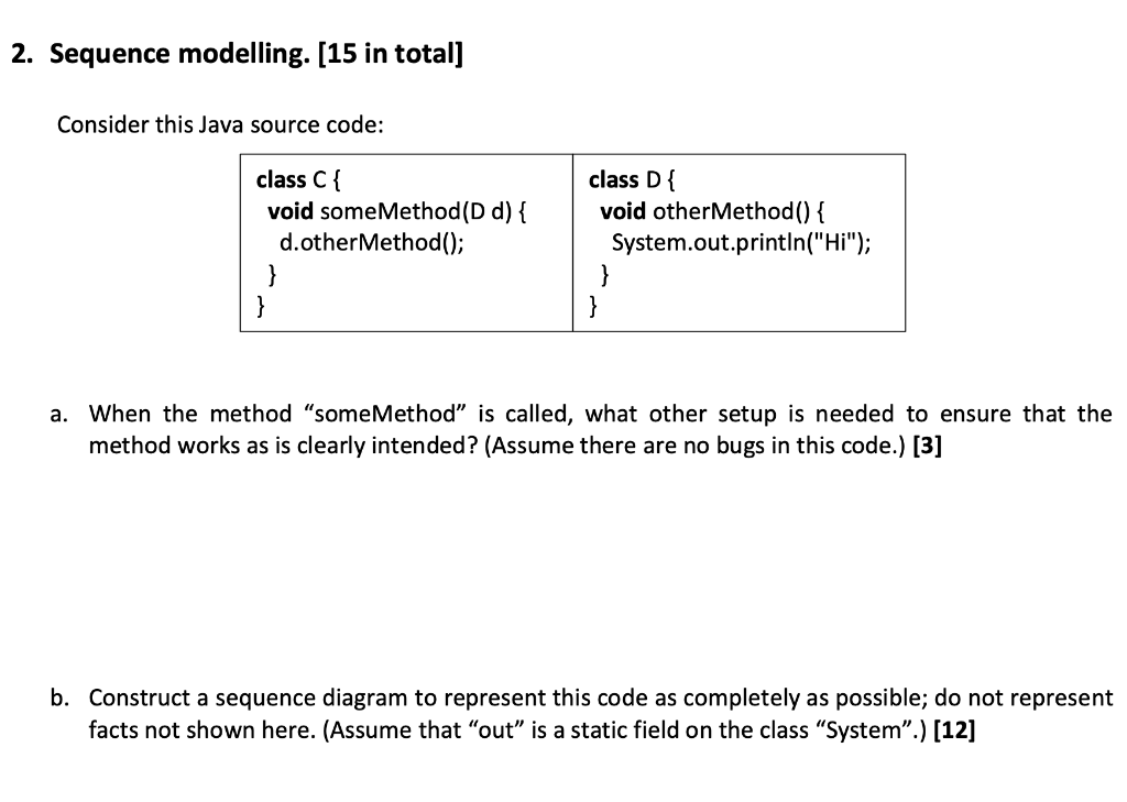 Solved 2. Sequence modelling. [15 in total] Consider this | Chegg.com