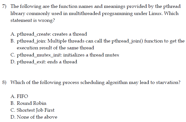 Solved 1) Which of the following is the correct description | Chegg.com