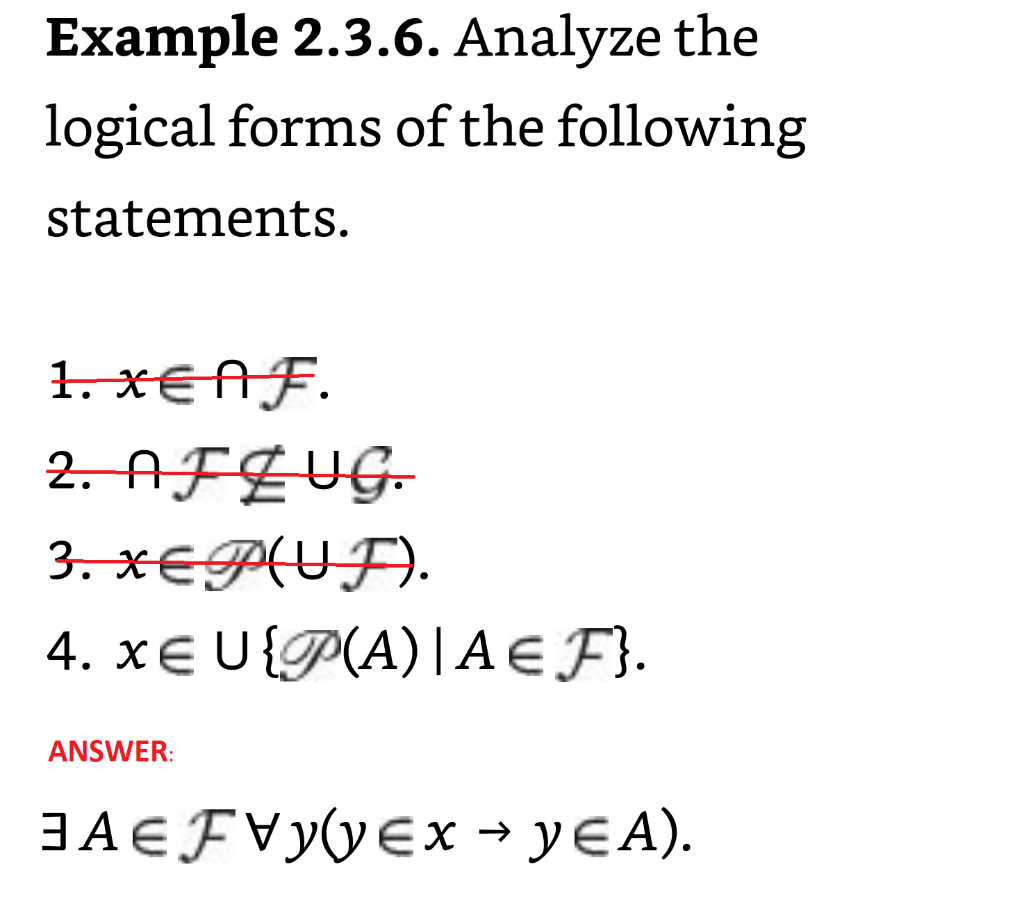 Solved Math proofs question The book I'm going through | Chegg.com