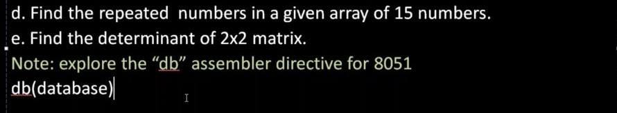 Solved Write assembly language code for 8051 in | Chegg.com