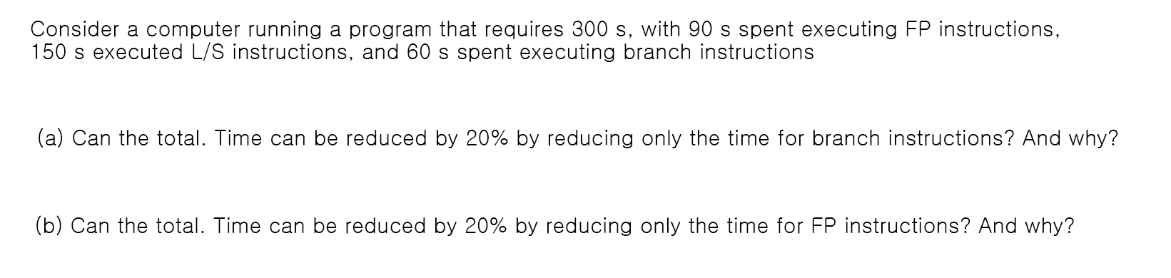 Solved Consider a computer running a program that requires | Chegg.com