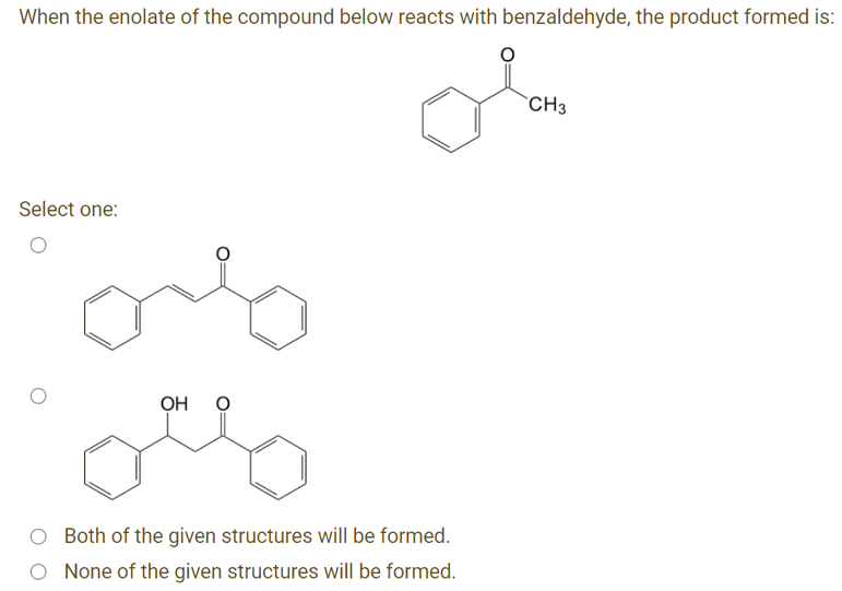 Solved When the enolate of the compound below reacts with | Chegg.com
