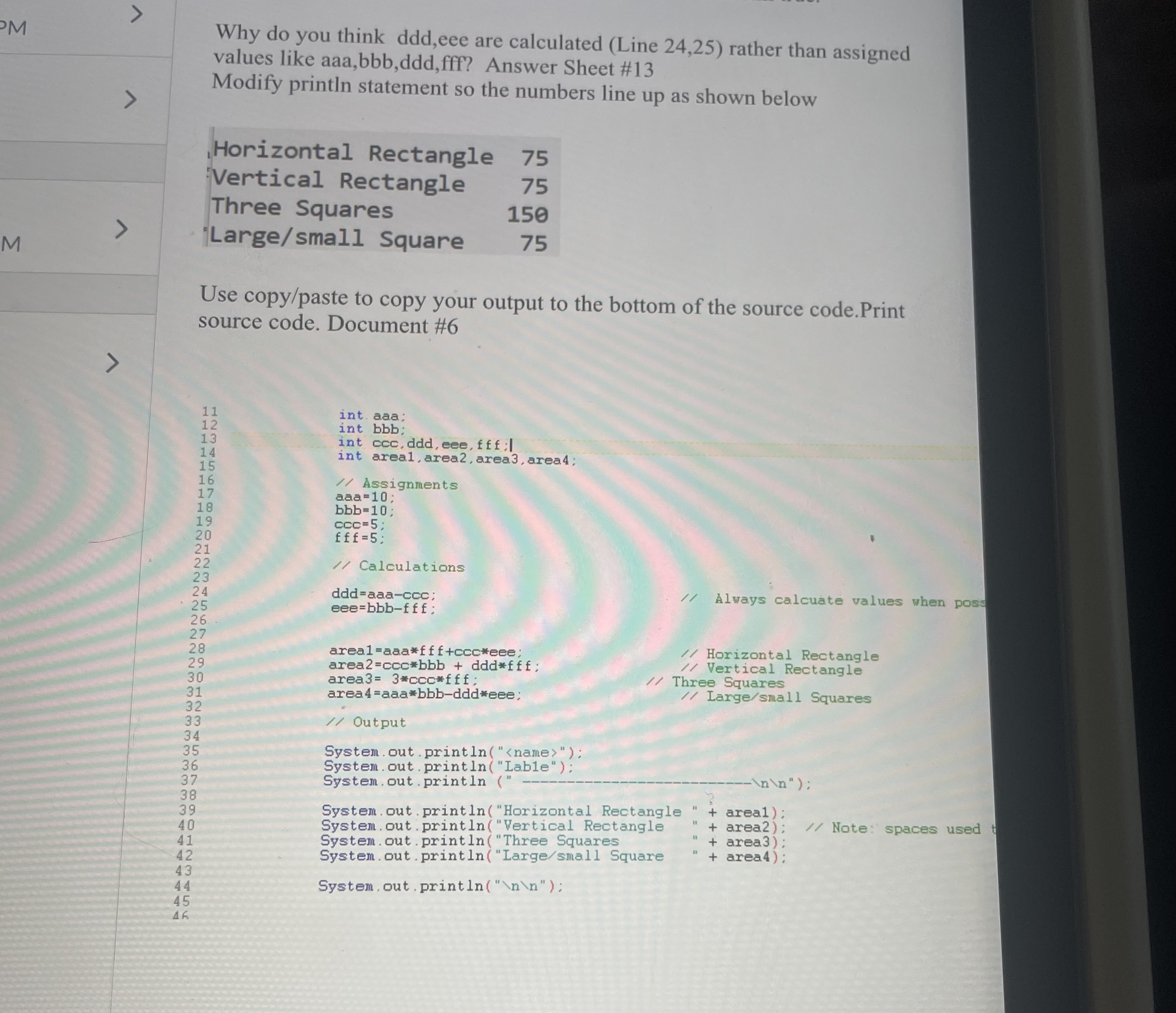 Solved Why do you think ddd, ﻿eee are calculated (Line | Chegg.com