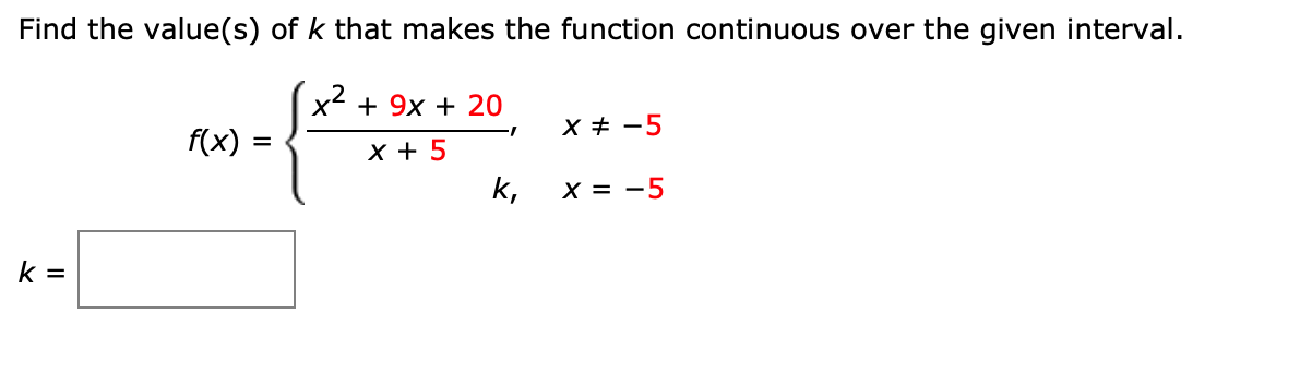 Solved Find the value(s) of k that makes the function | Chegg.com