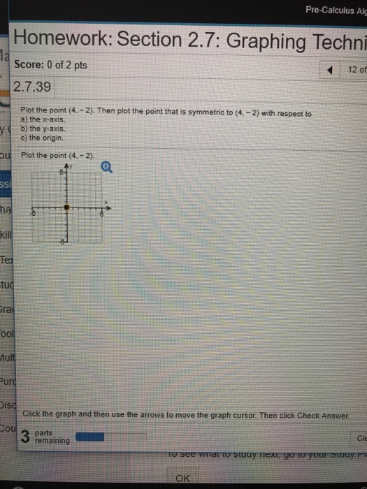 Solved Pre-Calculus Alg Homework: Section 2.7: Graphing | Chegg.com