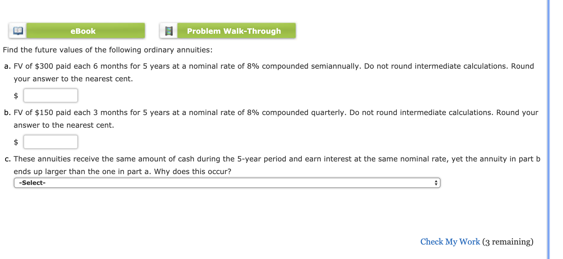 Solved eBook Problem Walk-Through Find the future values of | Chegg.com