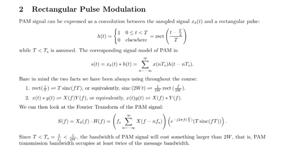 Solved Exercise 2: This problem examines the modulation | Chegg.com