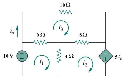 Solved Using mesh analysis, please find the current i0 in | Chegg.com