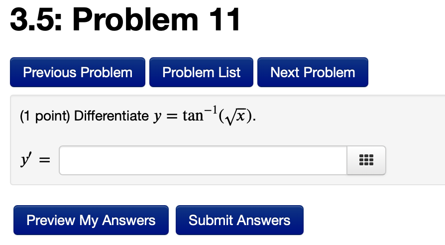 Solved 3.5: Problem 11 Previous Problem Problem List Next | Chegg.com
